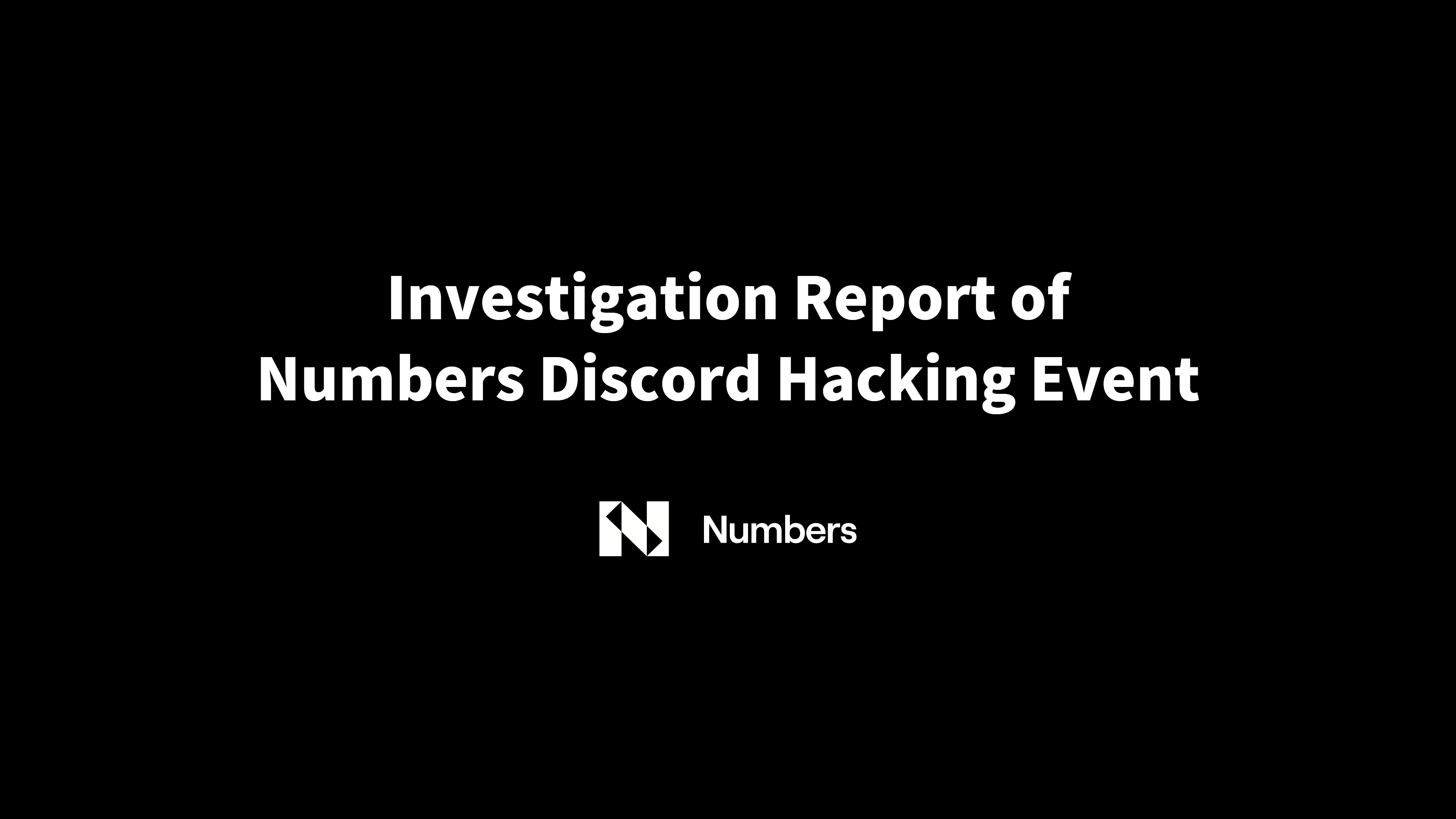 Investigation Report of Numbers Discord Hacking Event - Numbers Protocol