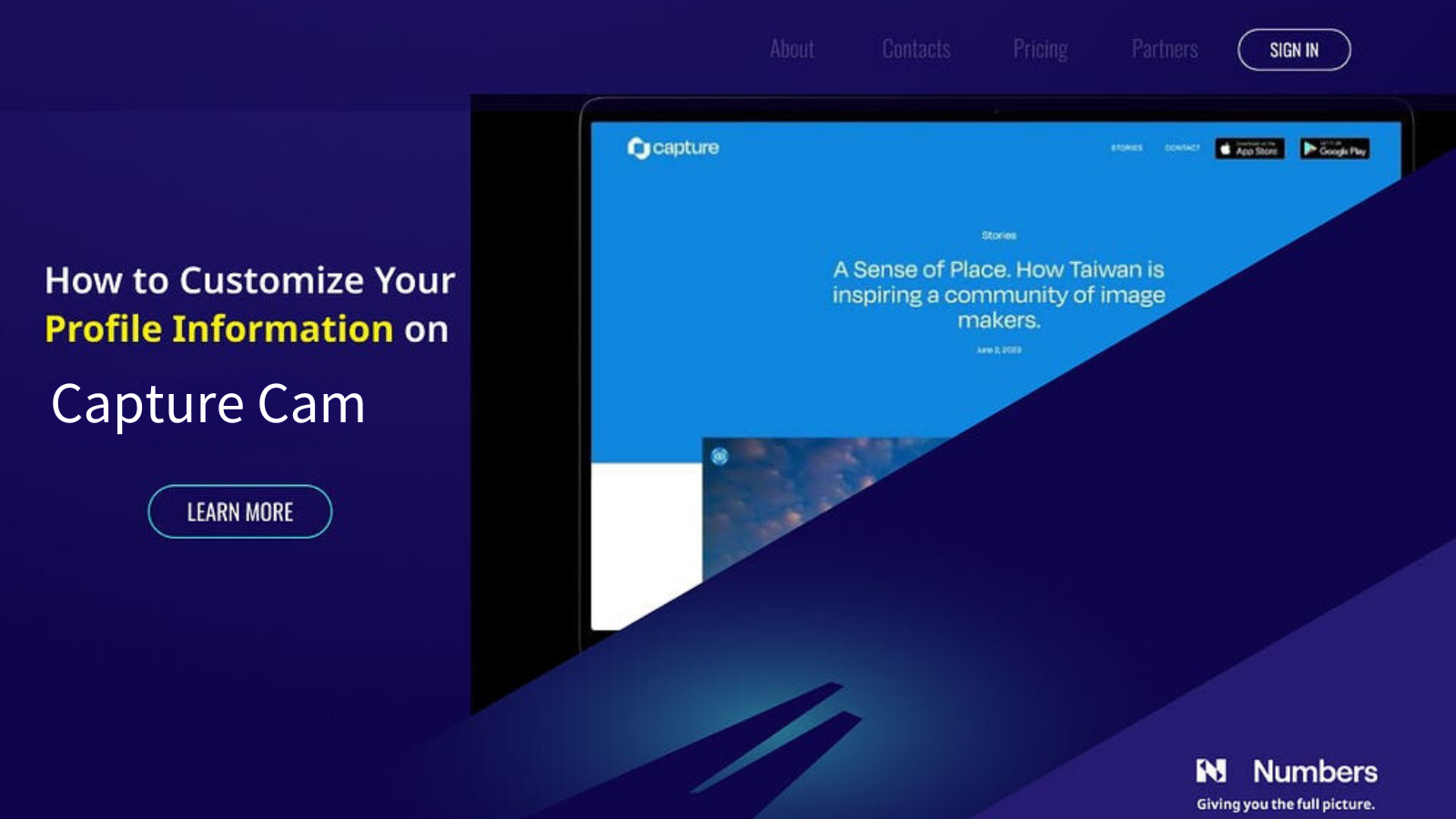 How to Customize Your Profile Information on Capture Cam - Numbers Protocol